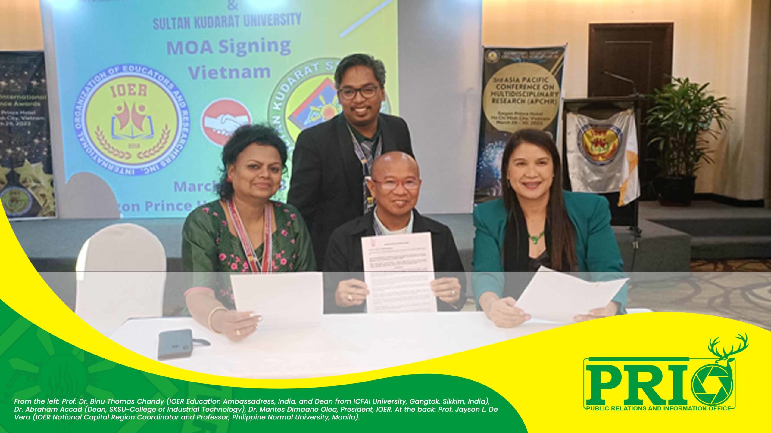 SKSU signs MOA to co-organize the International Conference in Business ...