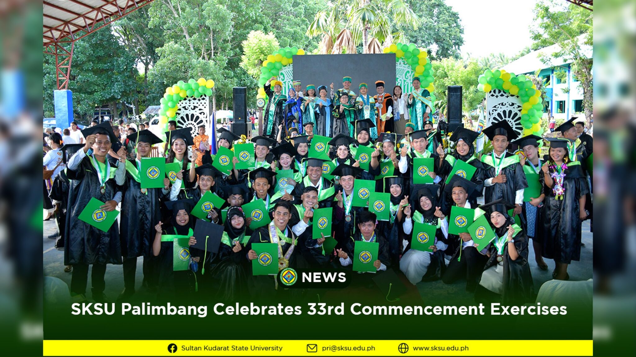 SKSU Palimbang Celebrates 33rd Commencement Exercises